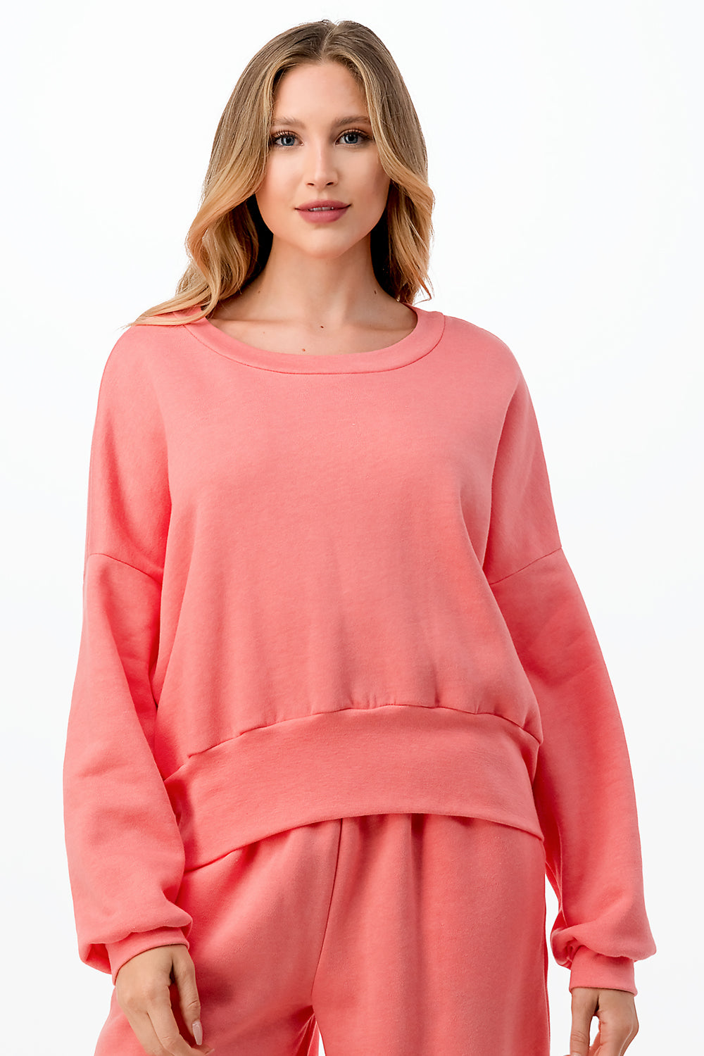LOOP TERRY LONG SLEEVE SWEATSHIRT – O2 Denim